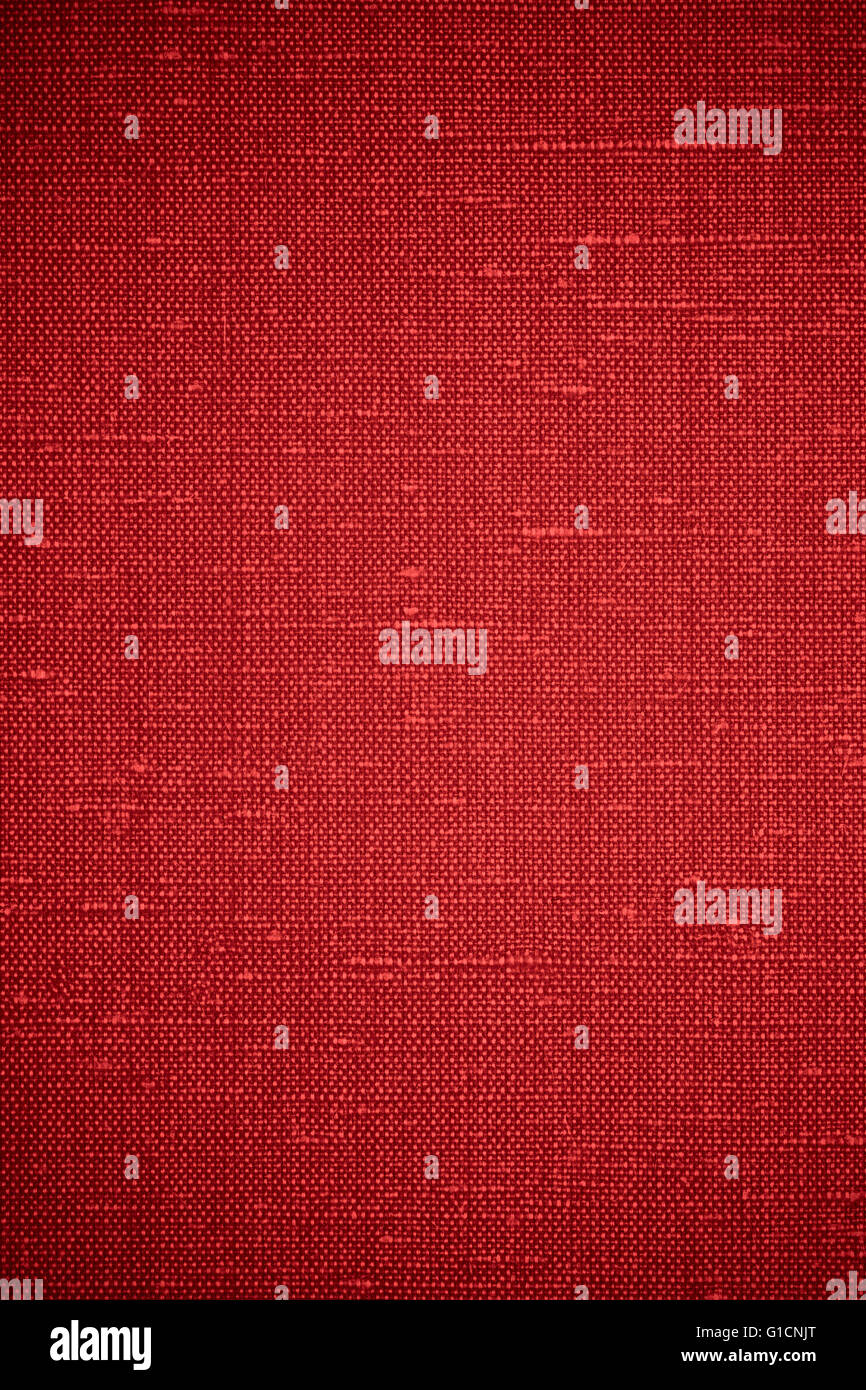 red linen background or woven fabric texture Stock Photo - Alamy