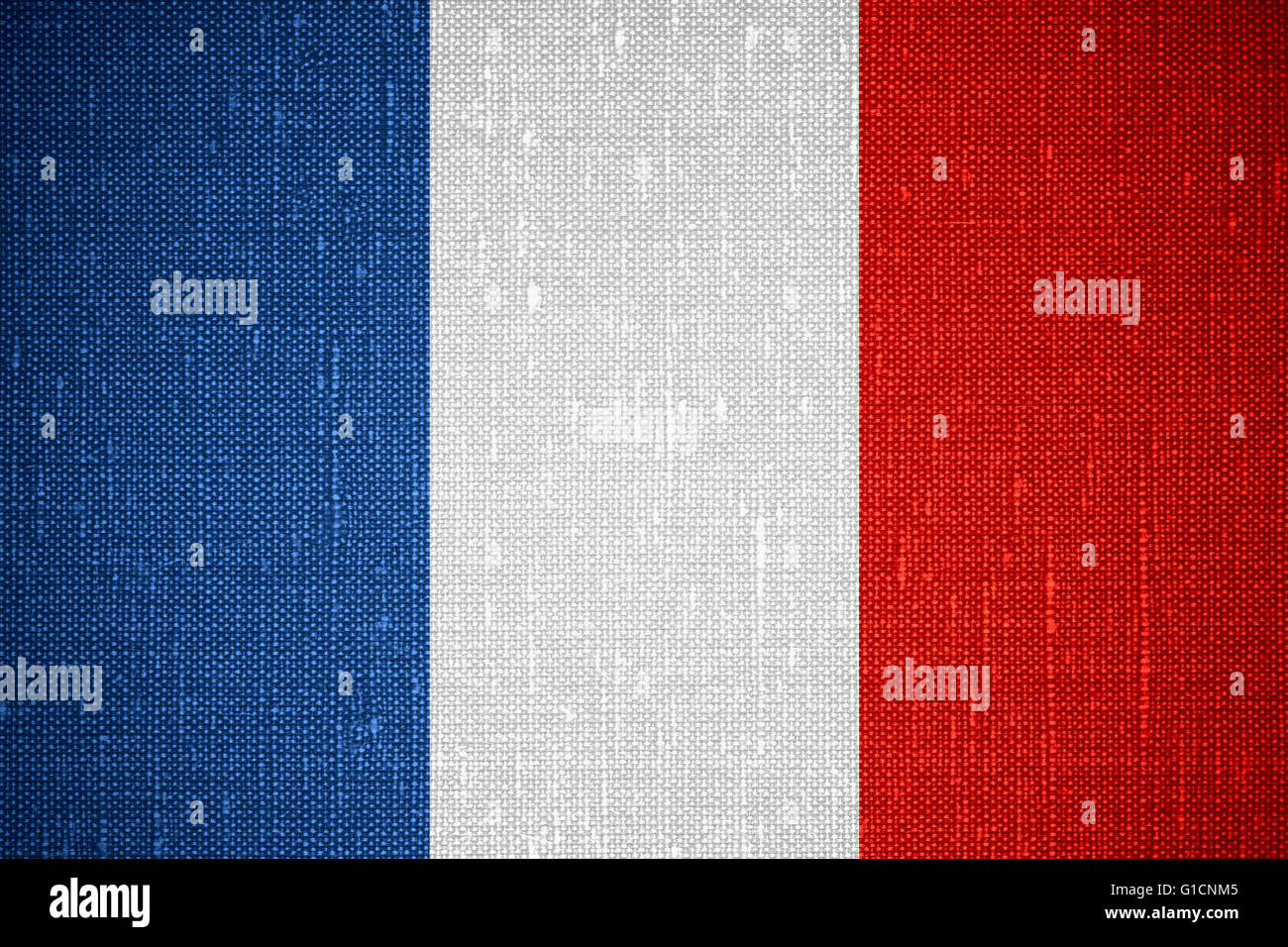 flag of France or French banner on cnavas background Stock Photo - Alamy