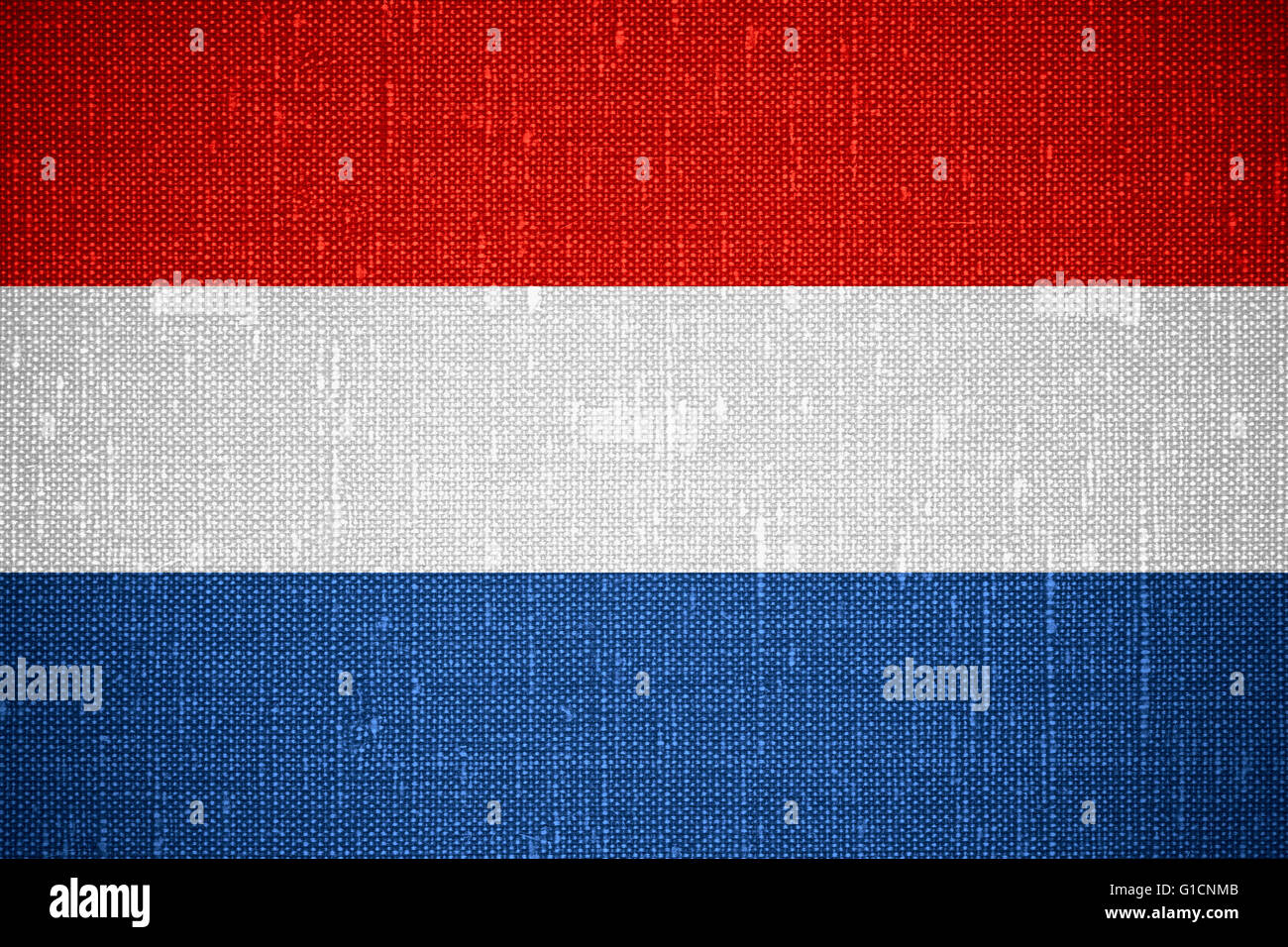 flag of Holland or Dutch banner on cnavas background, the Netherlands ...