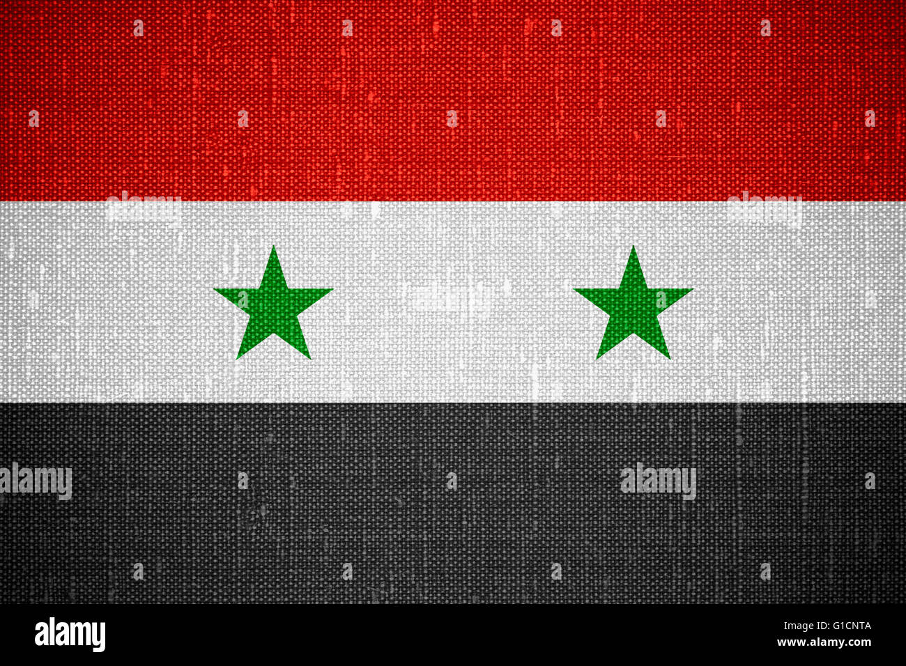 flag of Syria or Syrian banner on canvas background Stock Photo - Alamy