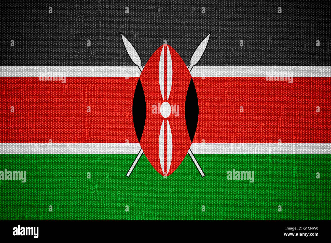 Kenyan flag hi-res stock photography and images - Alamy