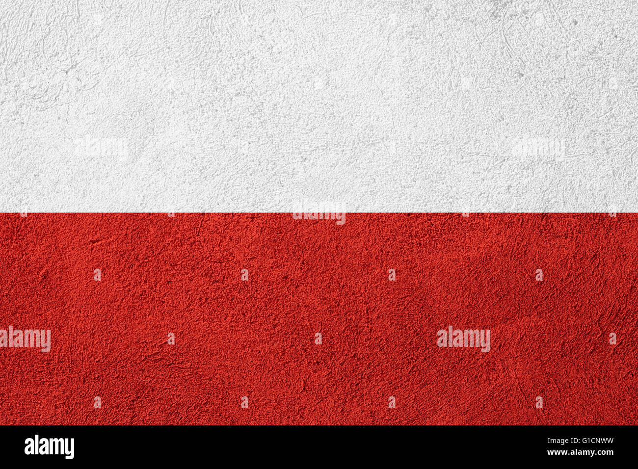 flag of Poland or Polish banner on stone background Stock Photo - Alamy
