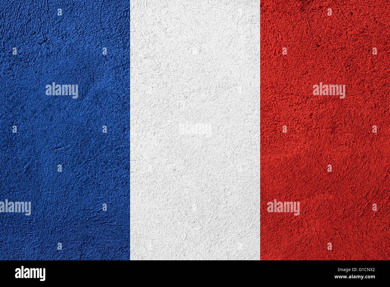 flag of France or French banner on stone background Stock Photo - Alamy