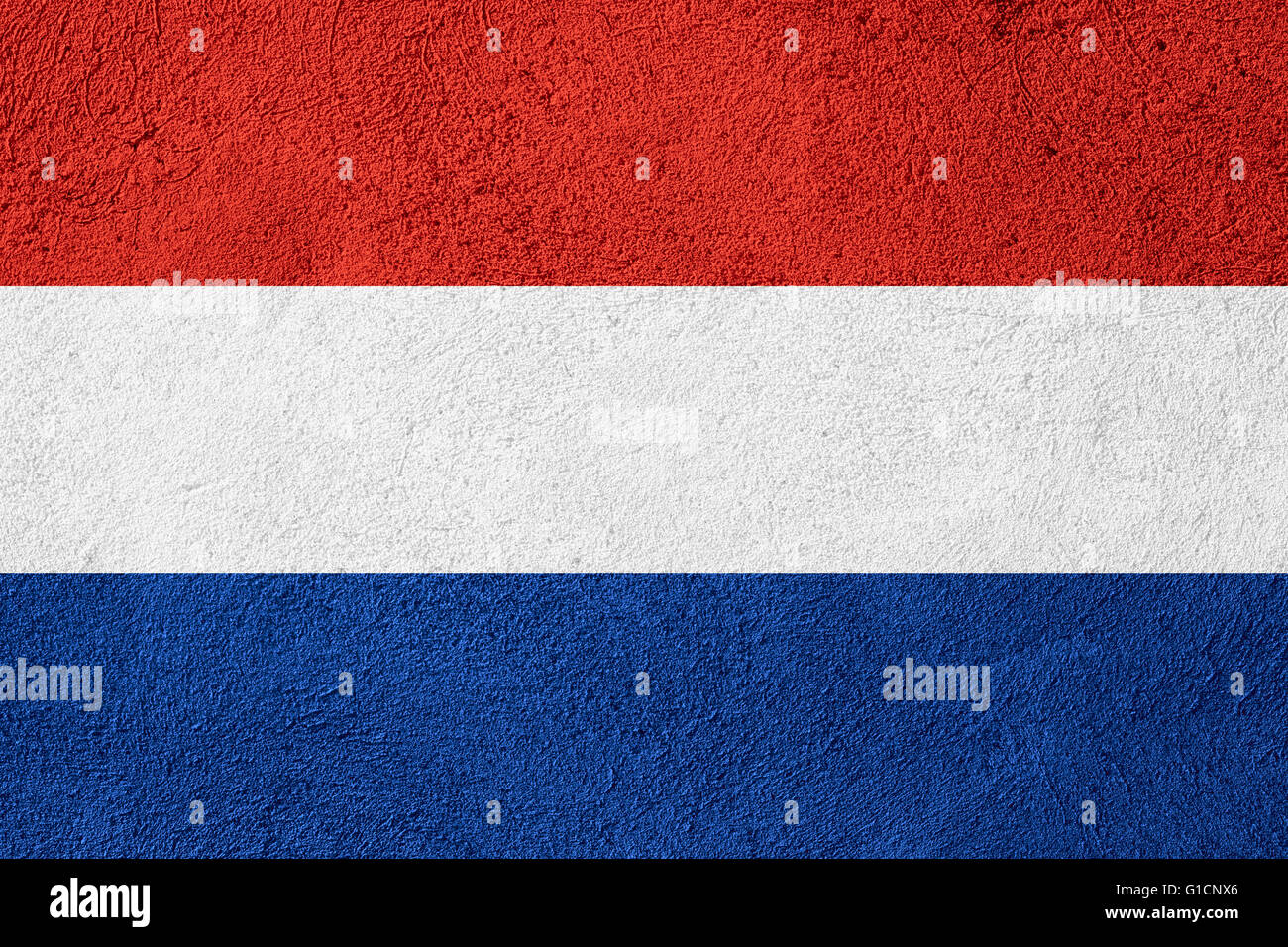 flag of Holland or Dutch banner on stone background, the Netherlands ...
