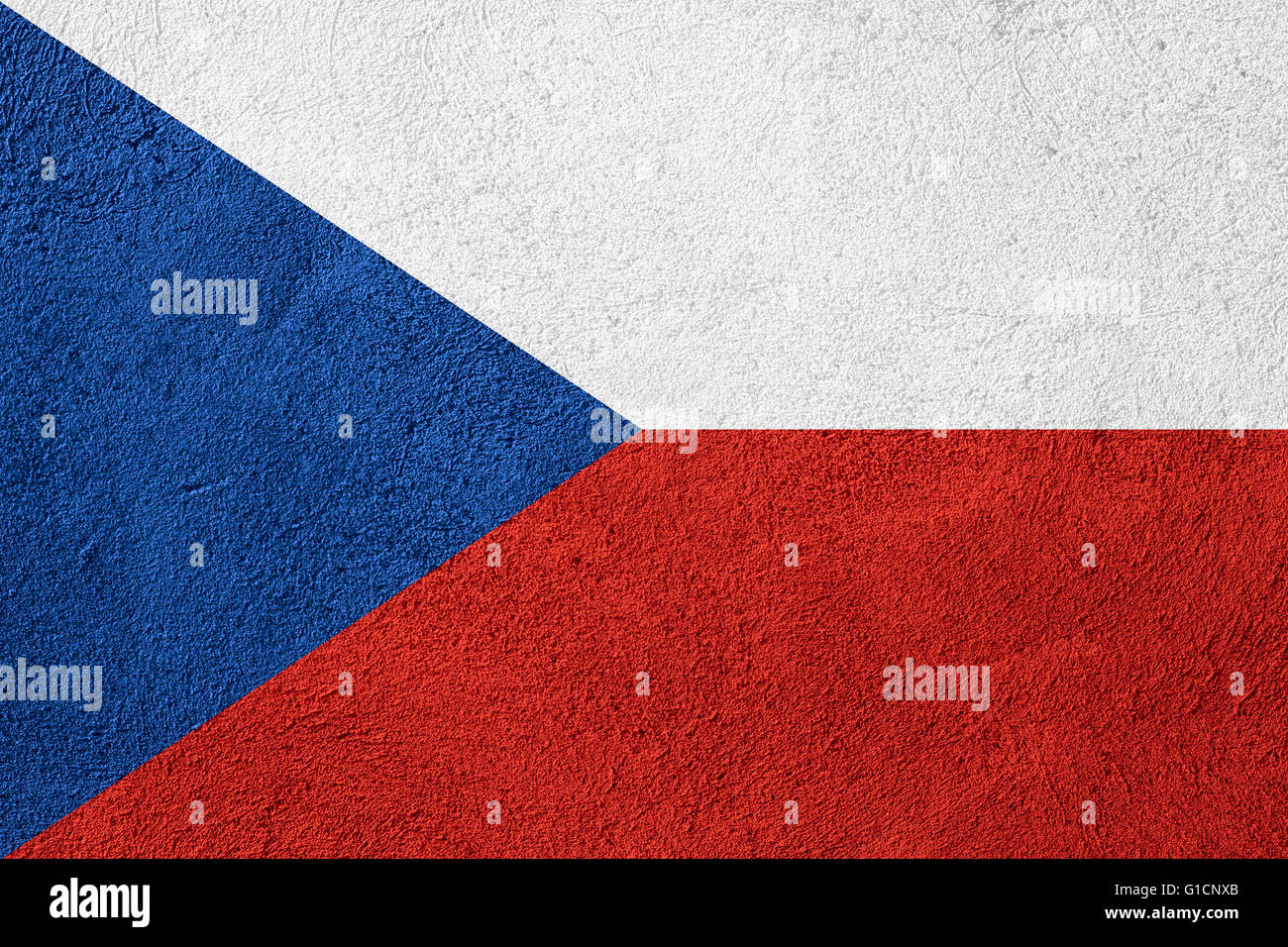 flag of Czech or banner on stone background Stock Photo - Alamy