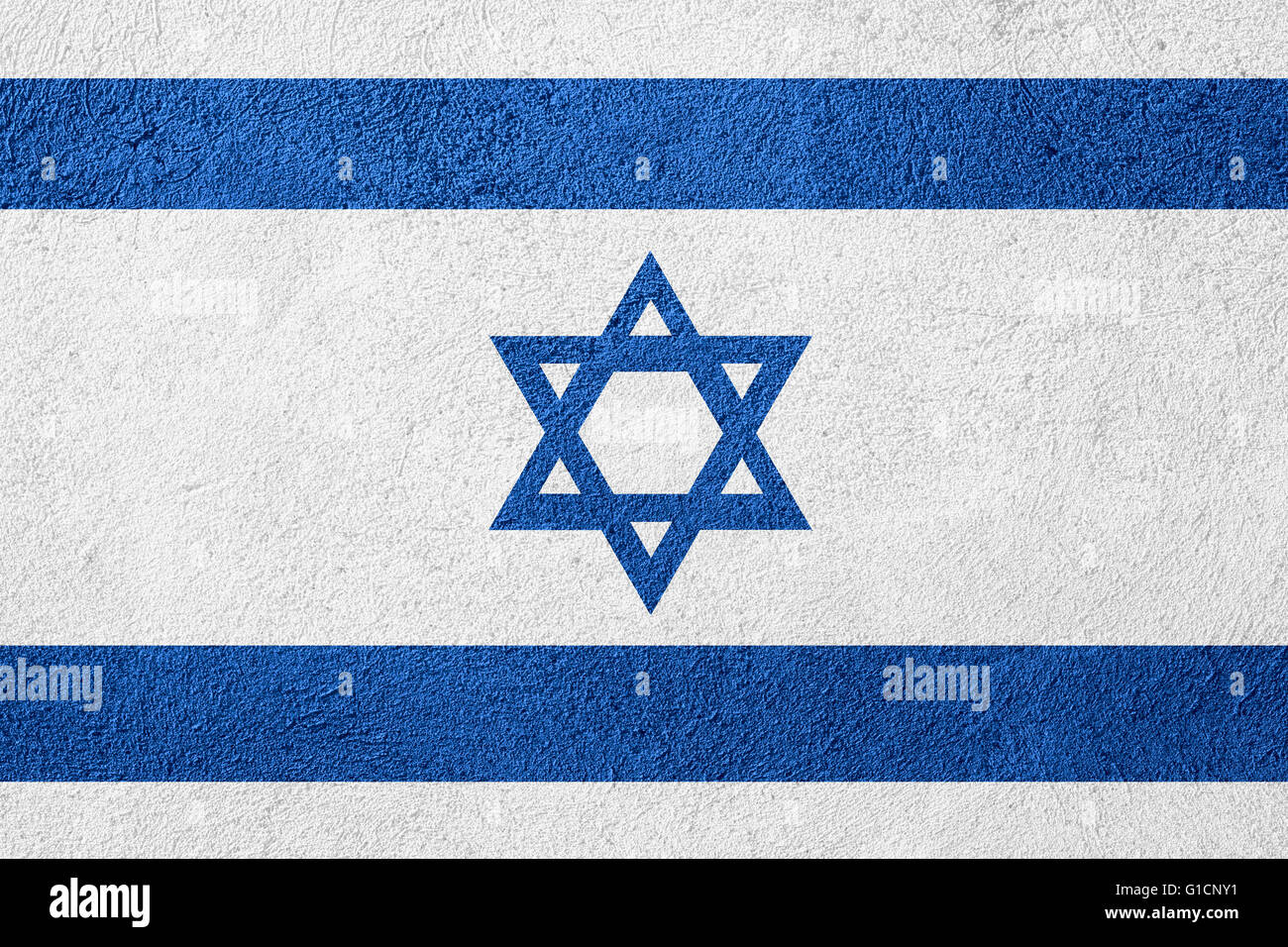 flag of Israel or Israeli banner on stone background Stock Photo - Alamy