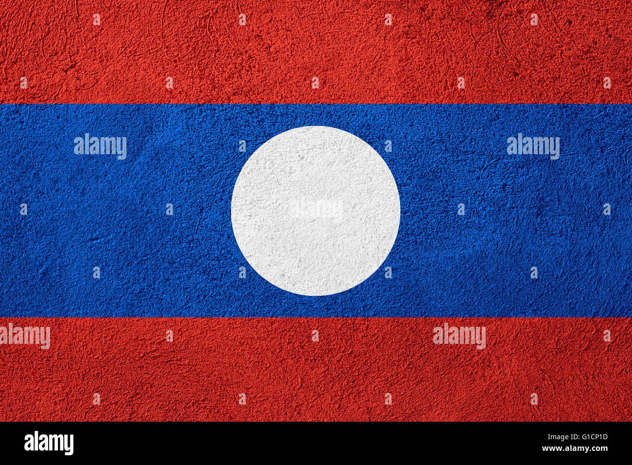 flag of Laos or Laotian banner on rough pattern background Stock Photo ...