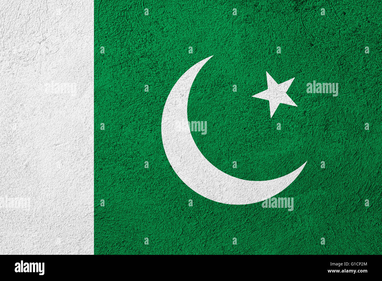 flag of Pakistan or Pakistani banner on rough pattern background Stock ...