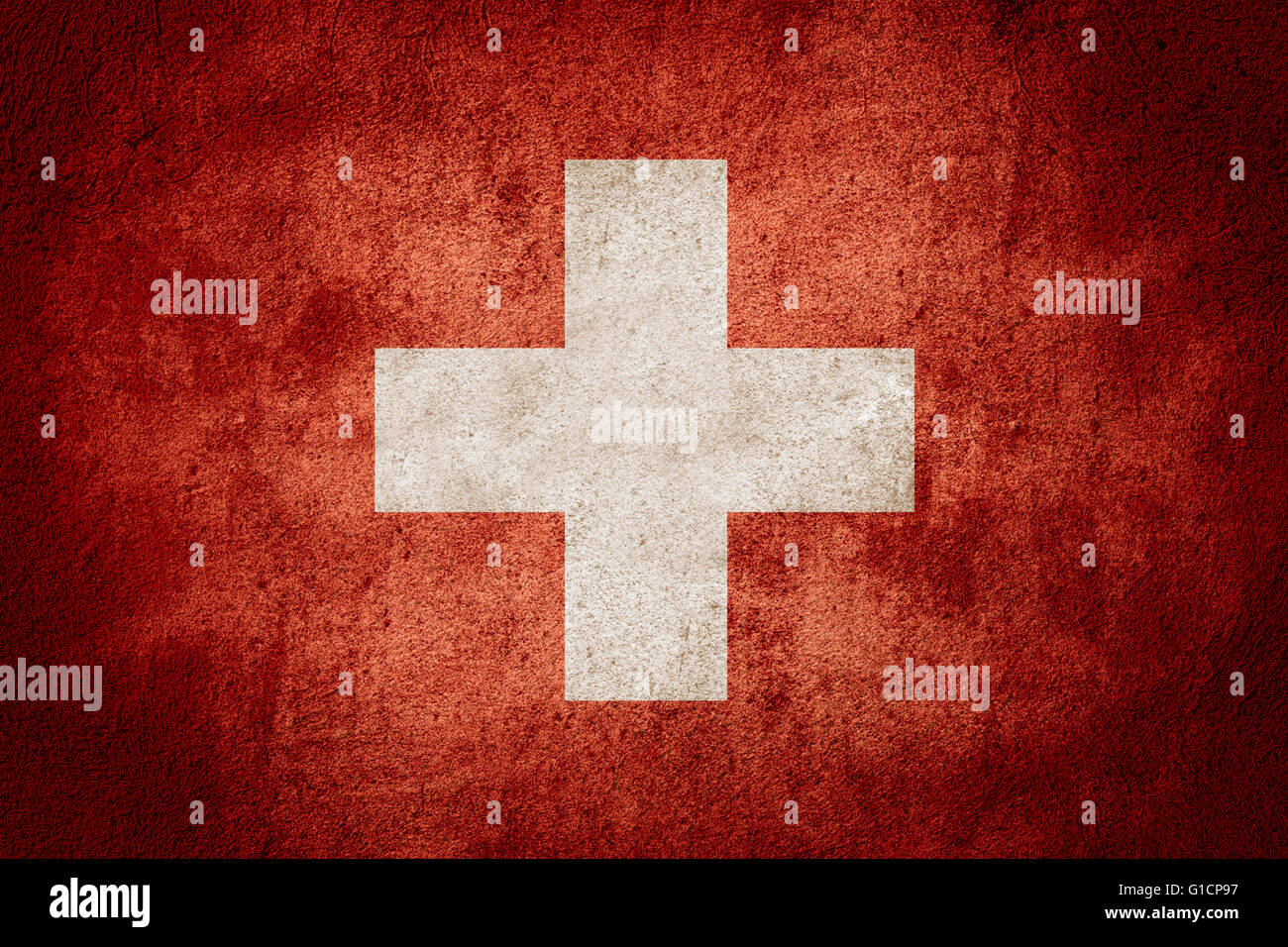 flag of Switzerland or Swiss banner on stone background Stock Photo - Alamy