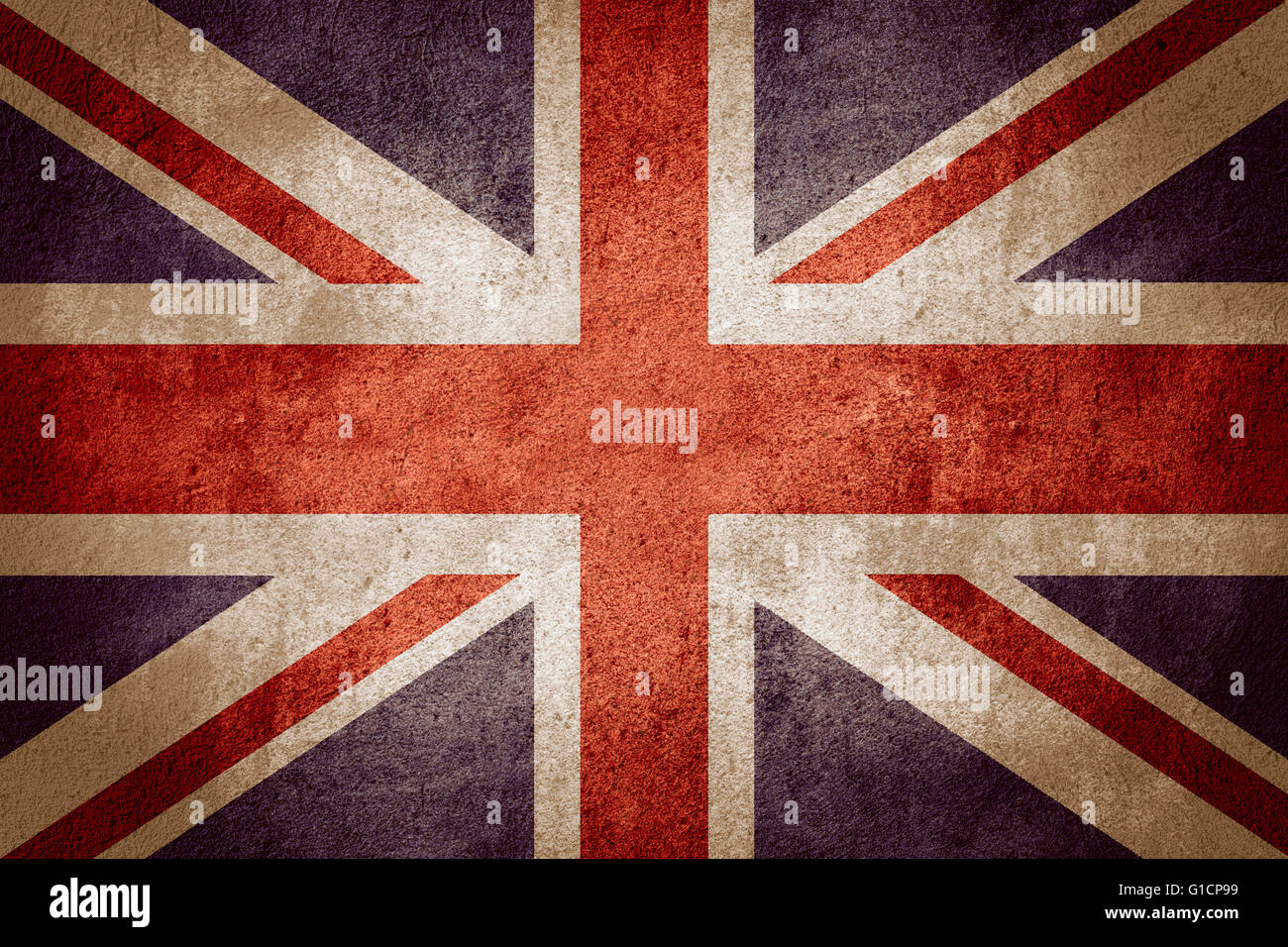 flag of United Kingdom or British banner on stone background, Great ...