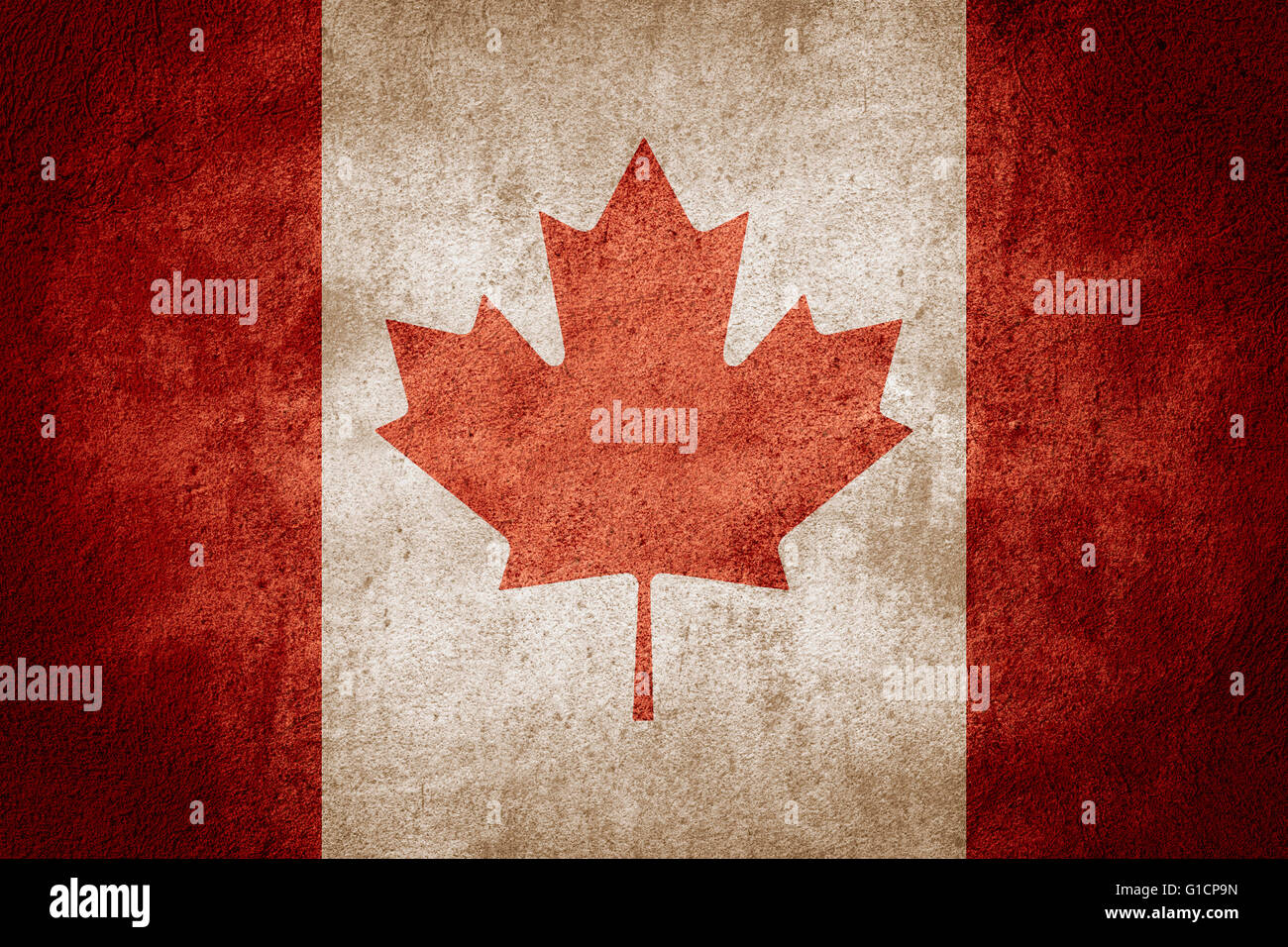flag of Canada or Canadian banner on rough pattern background Stock ...