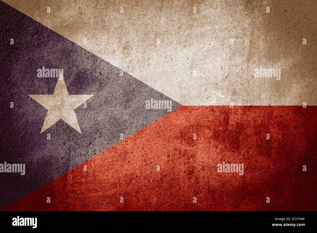 flag of Puerto Rico or Puerto Rican banner on rough pattern background ...