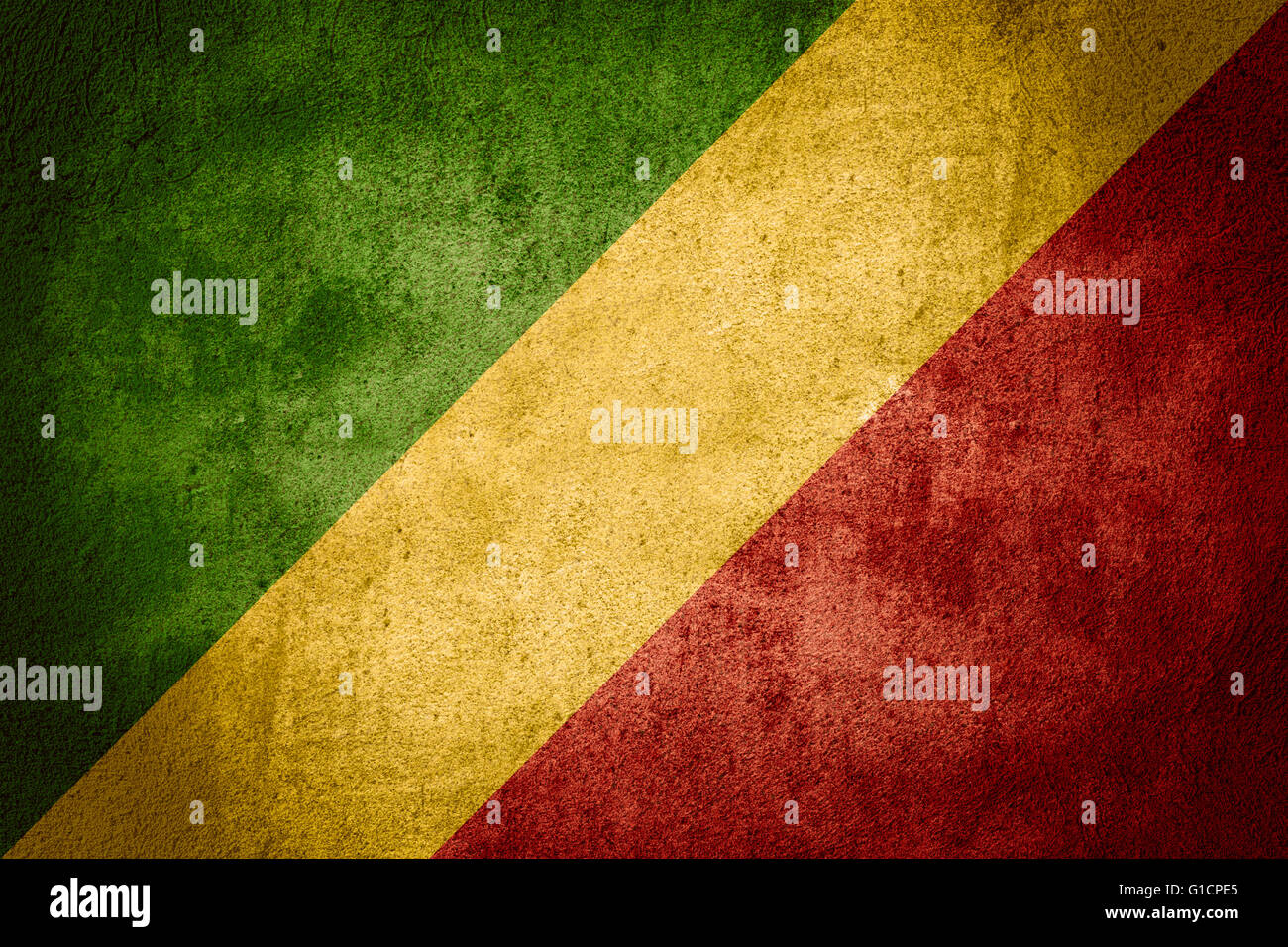 flag of Congo or Congolese banner on rough pattern background Stock ...