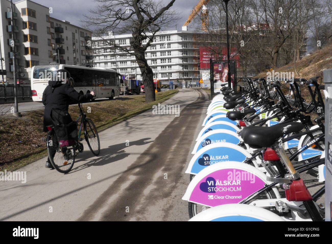 STOCKHOLM, SWEDEN Popular urban bike rental stands | usage worldwide ...