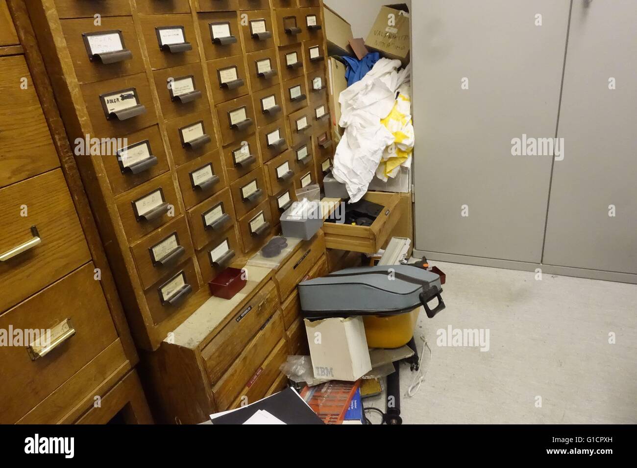 STOCKHOLM SWEDEN Typewriter repairman in neighborhood of Fruängen ...