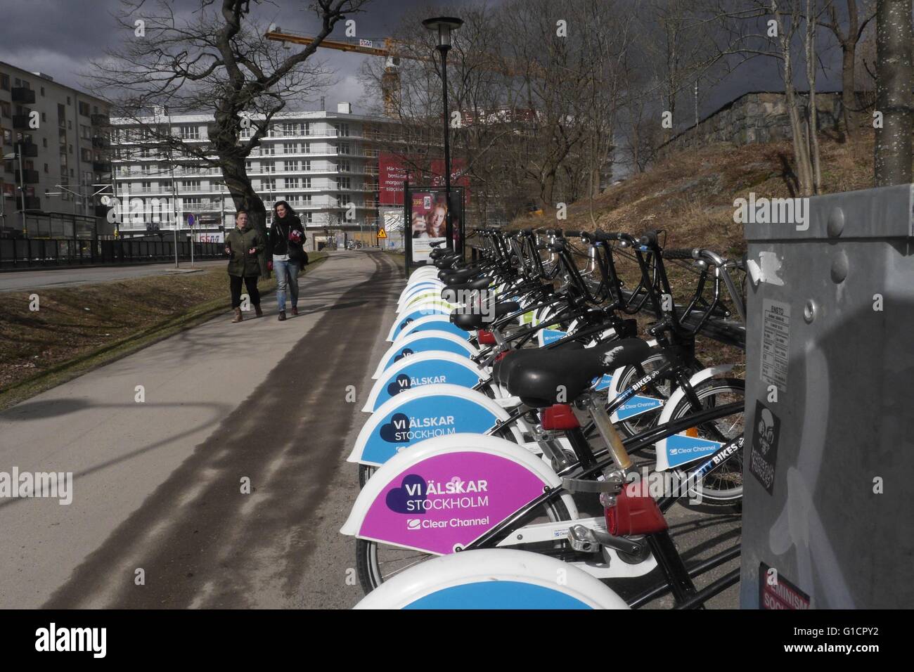 STOCKHOLM, SWEDEN Popular urban bike rental stands | usage worldwide ...