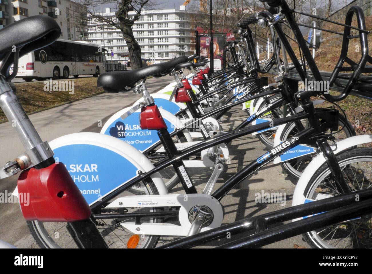 STOCKHOLM, SWEDEN Popular urban bike rental stands | usage worldwide ...