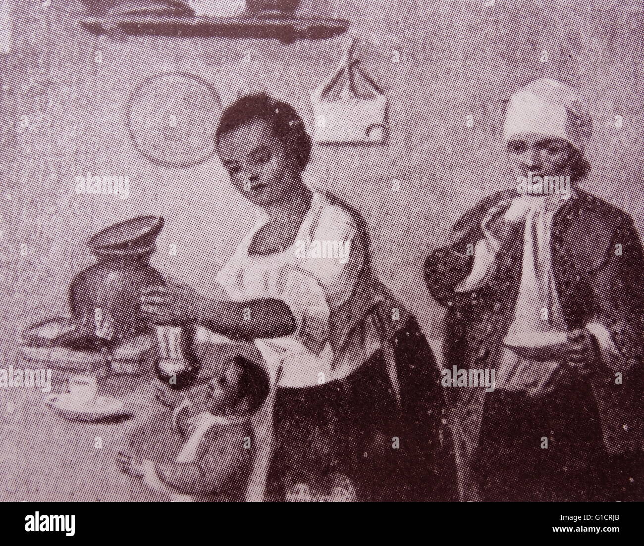 Mestizo couple 18th century. (combined European and native south ...