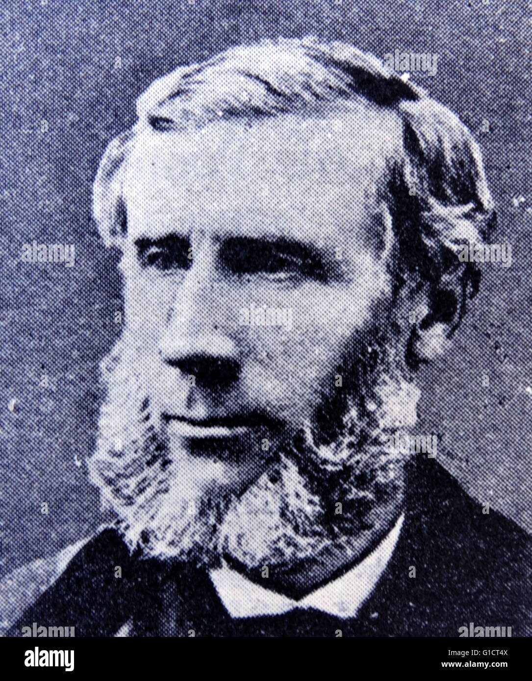 Photographic portrait of John Tyndall (1820-1893) Irish physicist ...