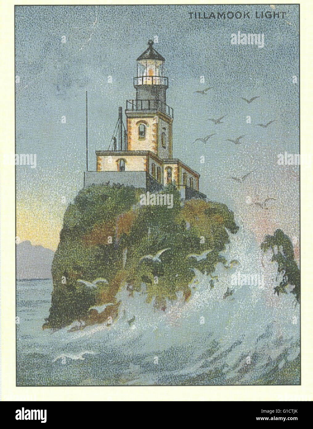 Tillamook Lighthouse; Off Tillamook Head; Oregon usa Stock Photo - Alamy