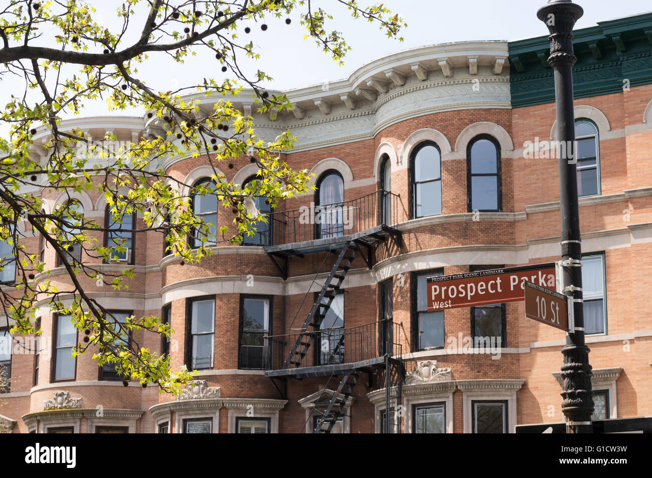 Prospect park west road sign hi-res stock photography and images - Alamy