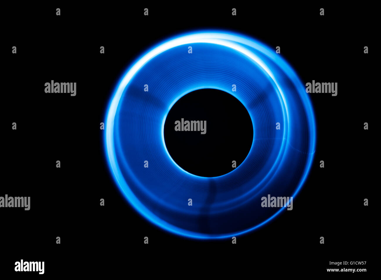 Sound waves in the visible blue color Stock Photo - Alamy