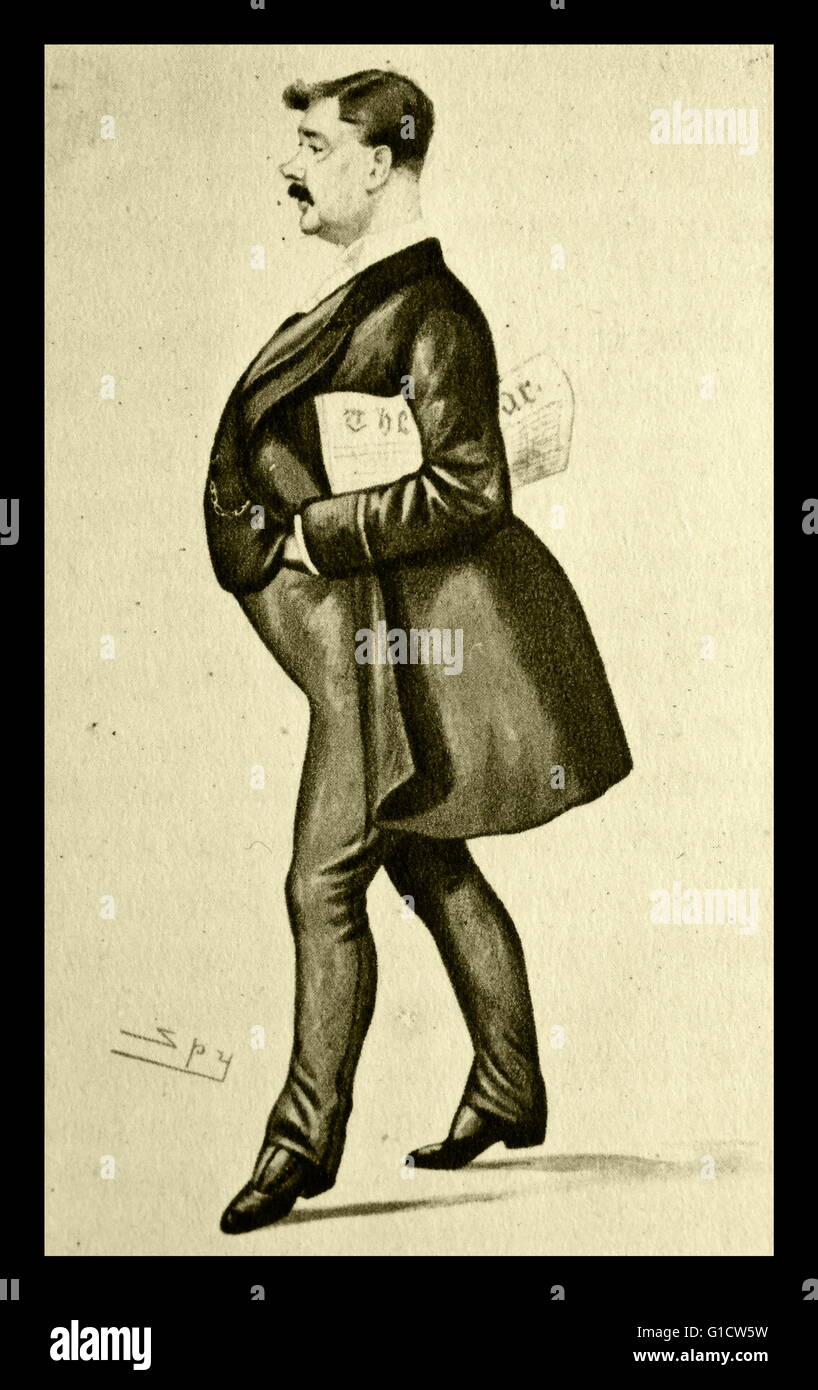 Cartoon of Spy by Thomas Power O'Connor (1848-1929) a journalist, an ...