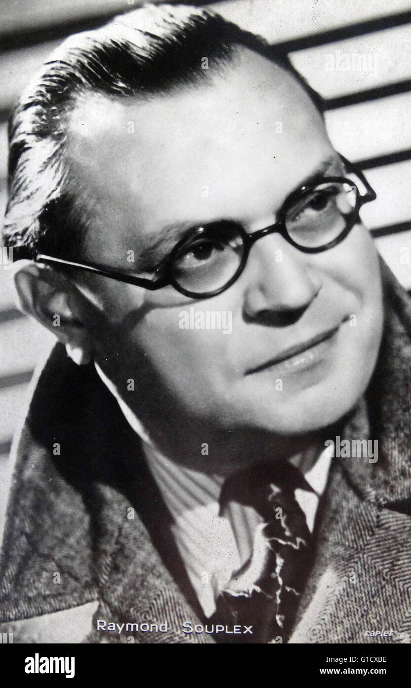 Raymond Souplex (1901-1972) a French actor and singer. Dated 20th ...