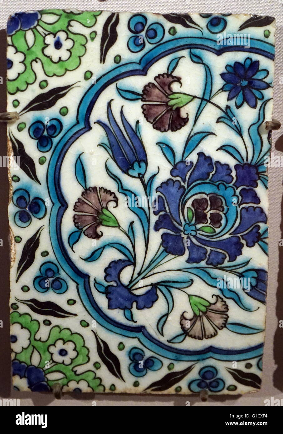 Damascus tiles from Syria. Dated 16th Century Stock Photo - Alamy