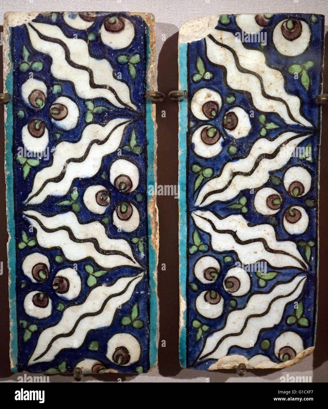 Damascus tiles from Syria. Dated 16th Century Stock Photo - Alamy