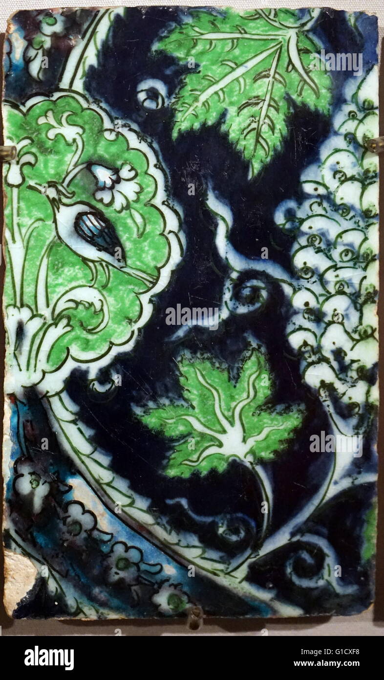 Damascus tiles from Syria. Dated 16th Century Stock Photo - Alamy