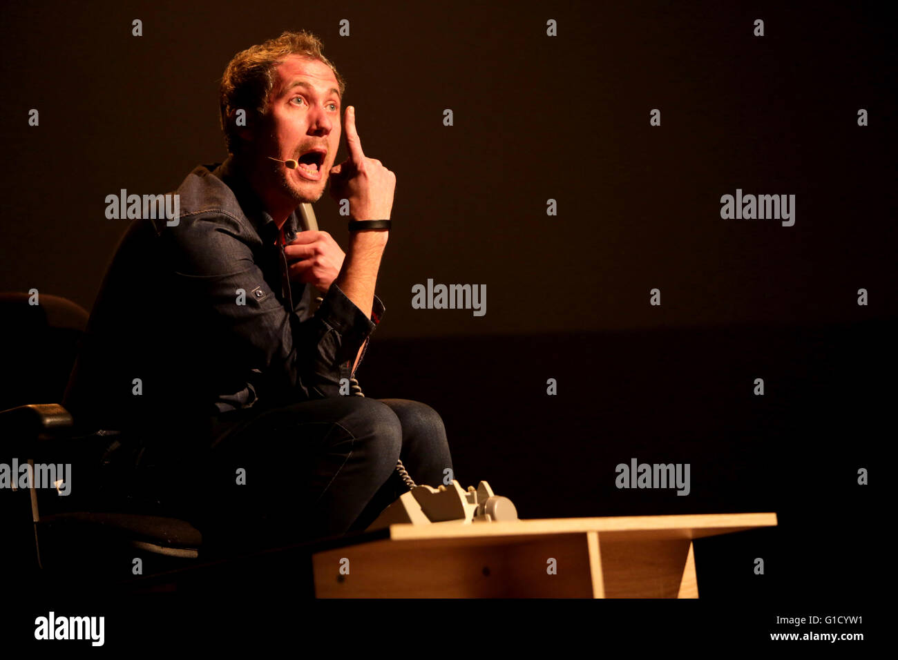 Daniel Camus, actor and comedian. 31th Mont Blanc Humour Festival ...