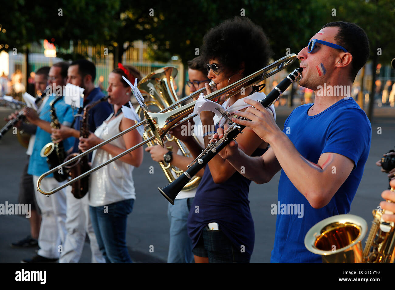 Band Playing Outside