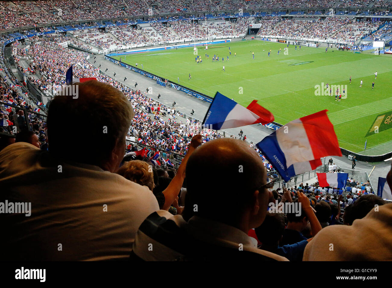 French rugby flag hi-res stock photography and images - Alamy