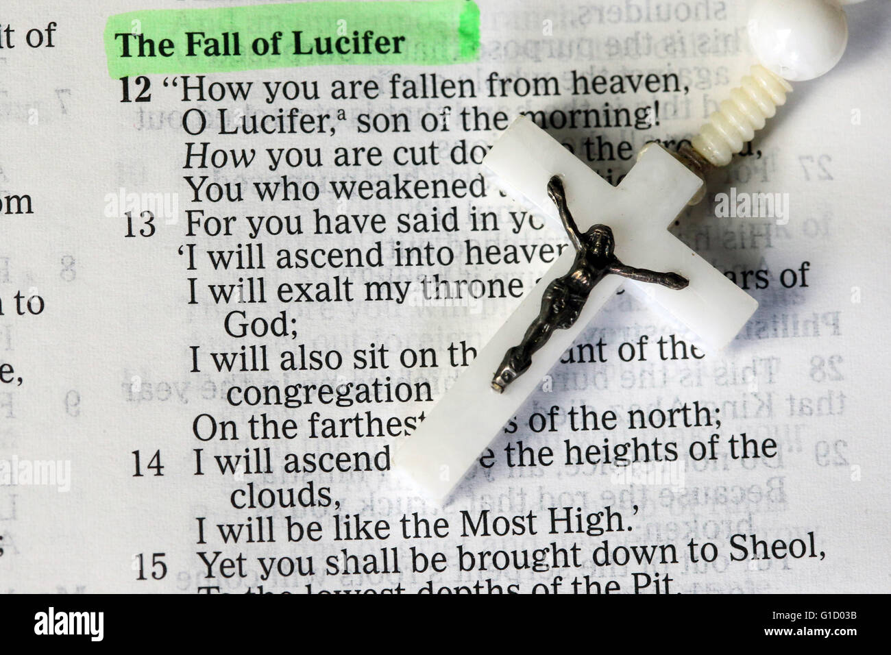 Bible devil hi-res stock photography and images - Alamy