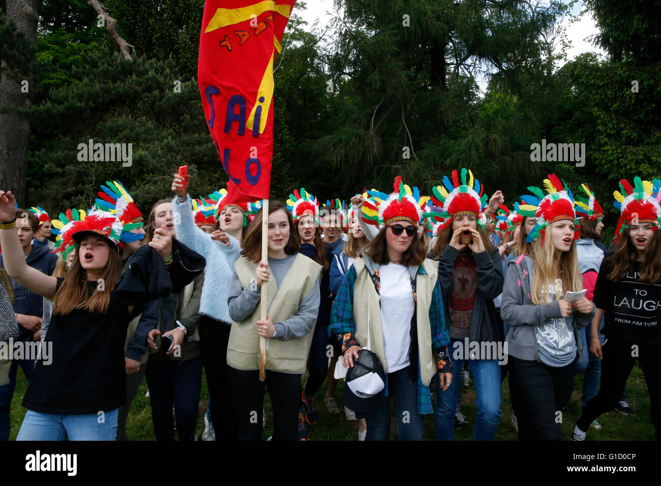 FRAT catholic youth camp. Jambville. France Stock Photo - Alamy