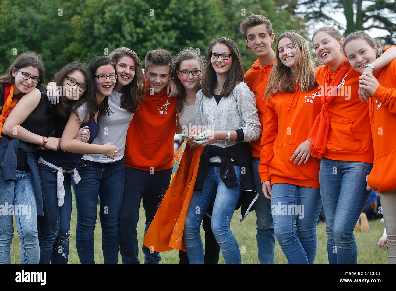 FRAT catholic youth camp. Jambville. France Stock Photo - Alamy