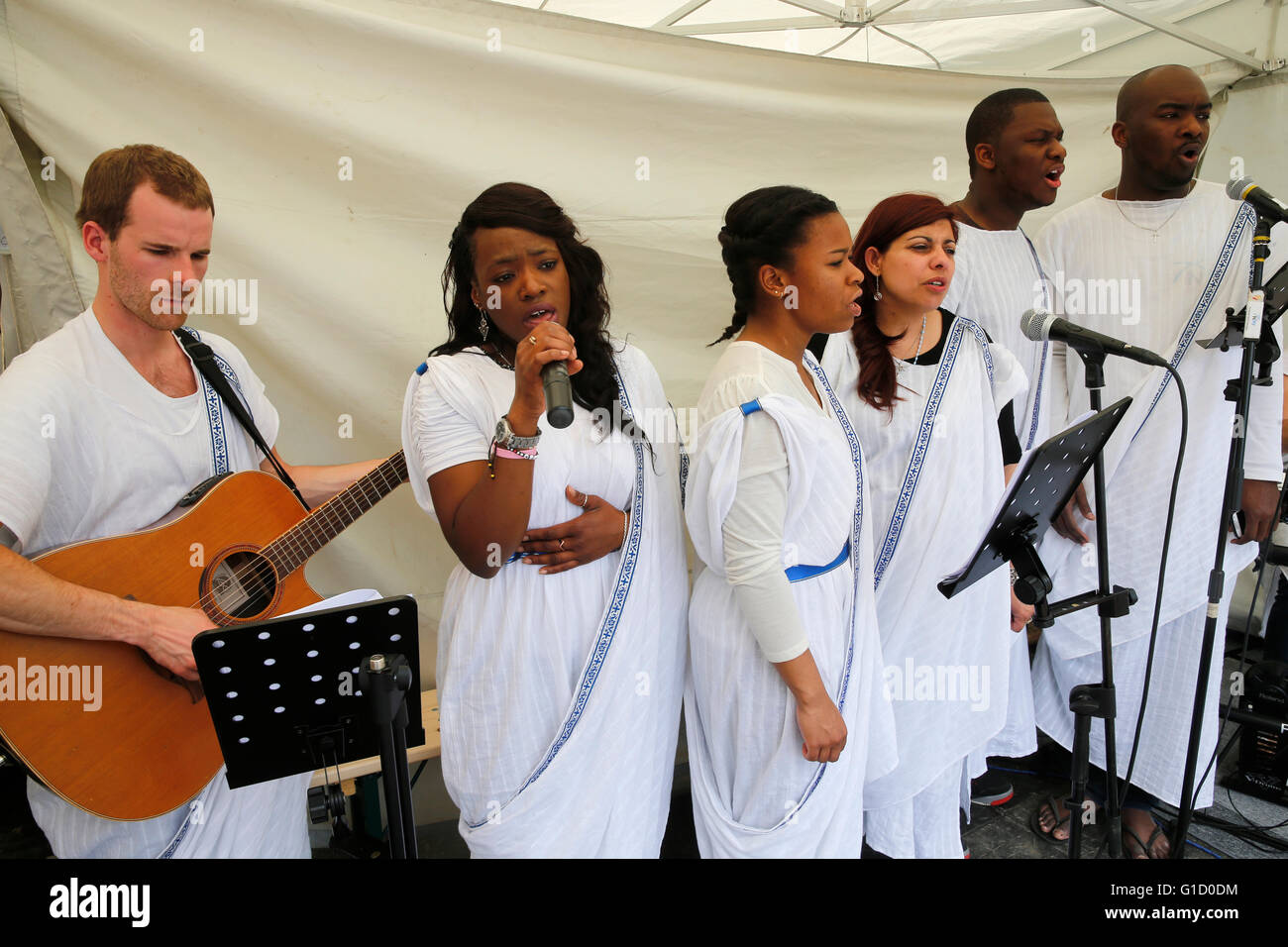 Gospel band. Jambville. France Stock Photo - Alamy