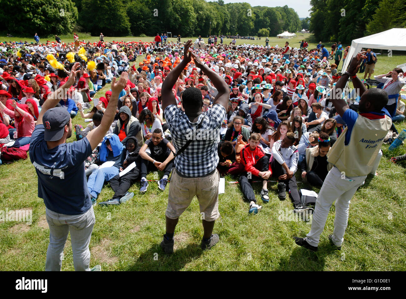 FRAT catholic youth camp. Jambville. France Stock Photo - Alamy