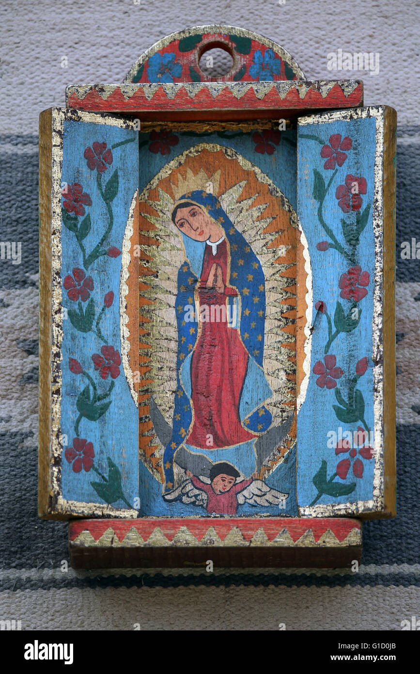 Taize ecumenical community. Virgin Mary icon. Taize. France Stock Photo ...