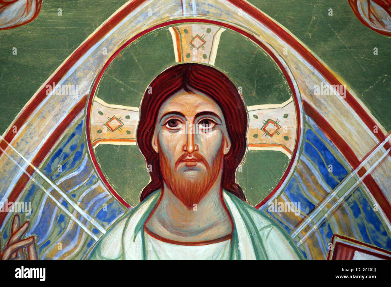 Taize ecumenical community. Church of the Reconciliation. The icon of ...