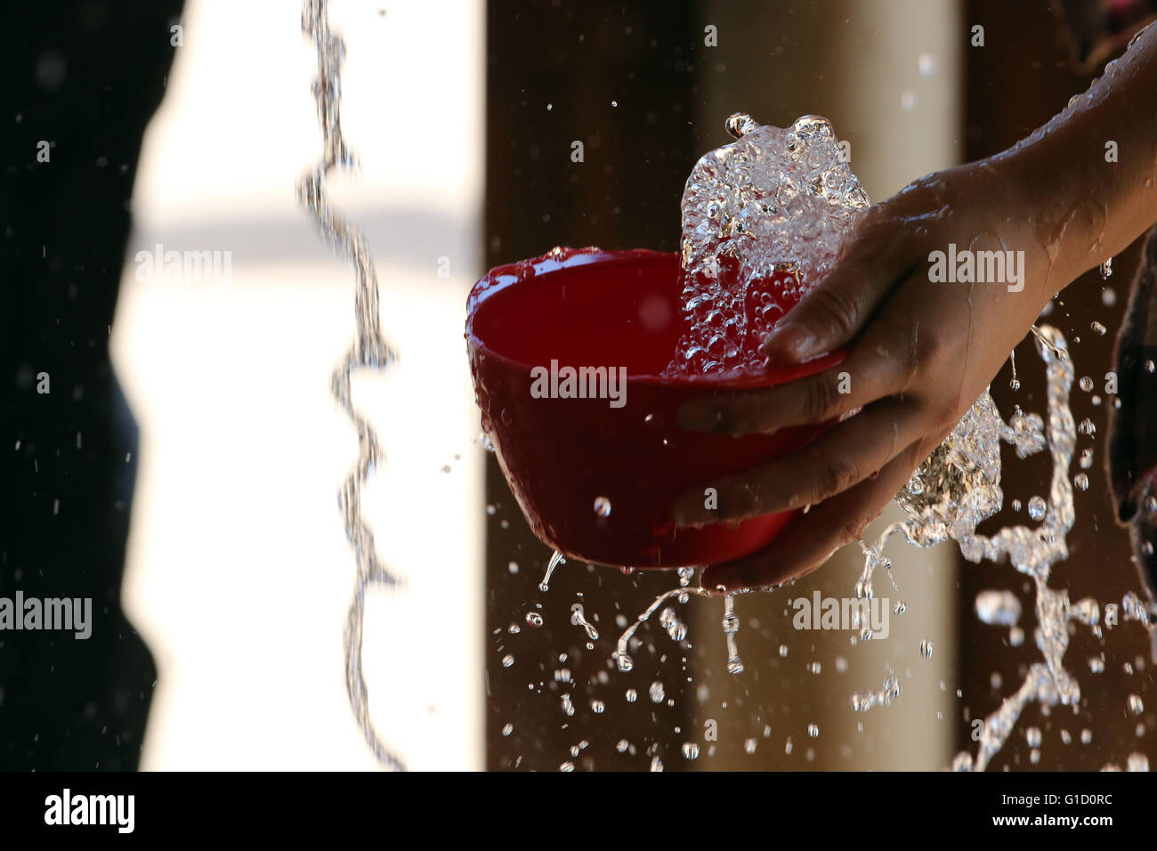 Taize ecumenical community. Drinking water. Taize. France Stock Photo ...