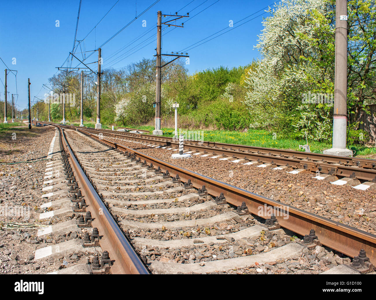 Receding railroad hi-res stock photography and images - Alamy