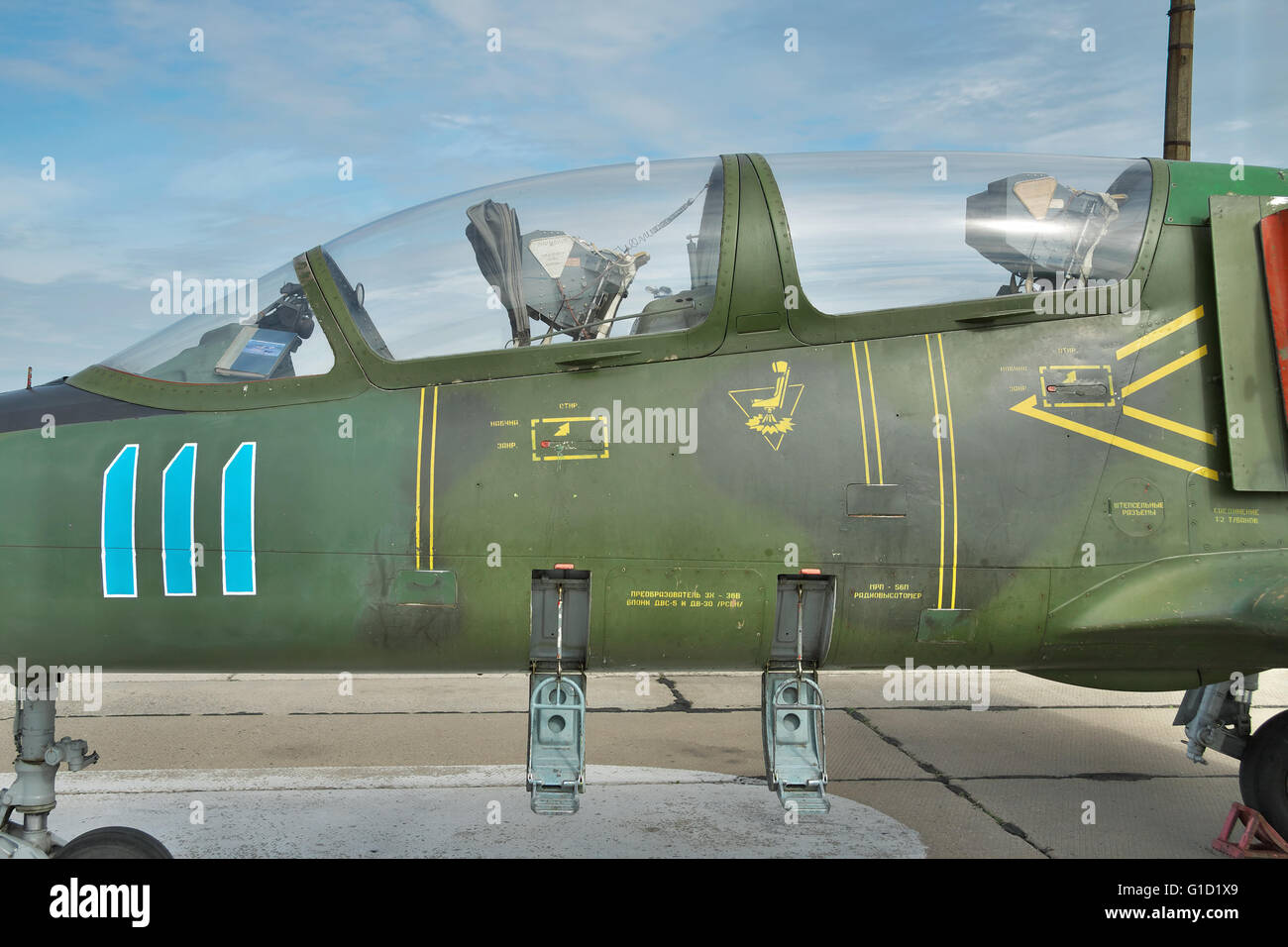 Vasilkov, Ukraine - June 19, 2010: Aero L-39 Albatros military training ...