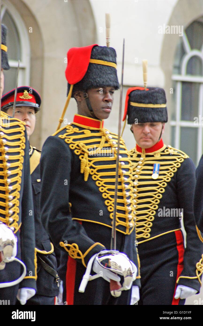 London, the Queen`s Life Guard at inspection Stock Photo - Alamy