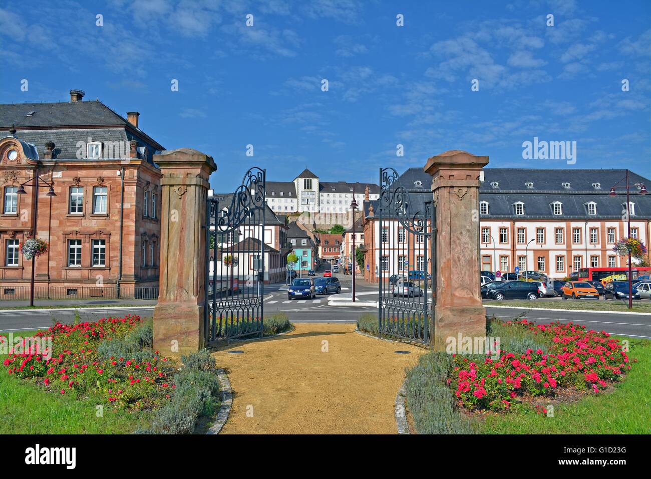 Barock city in German barock town in Saarland, medieval town in Germany ...