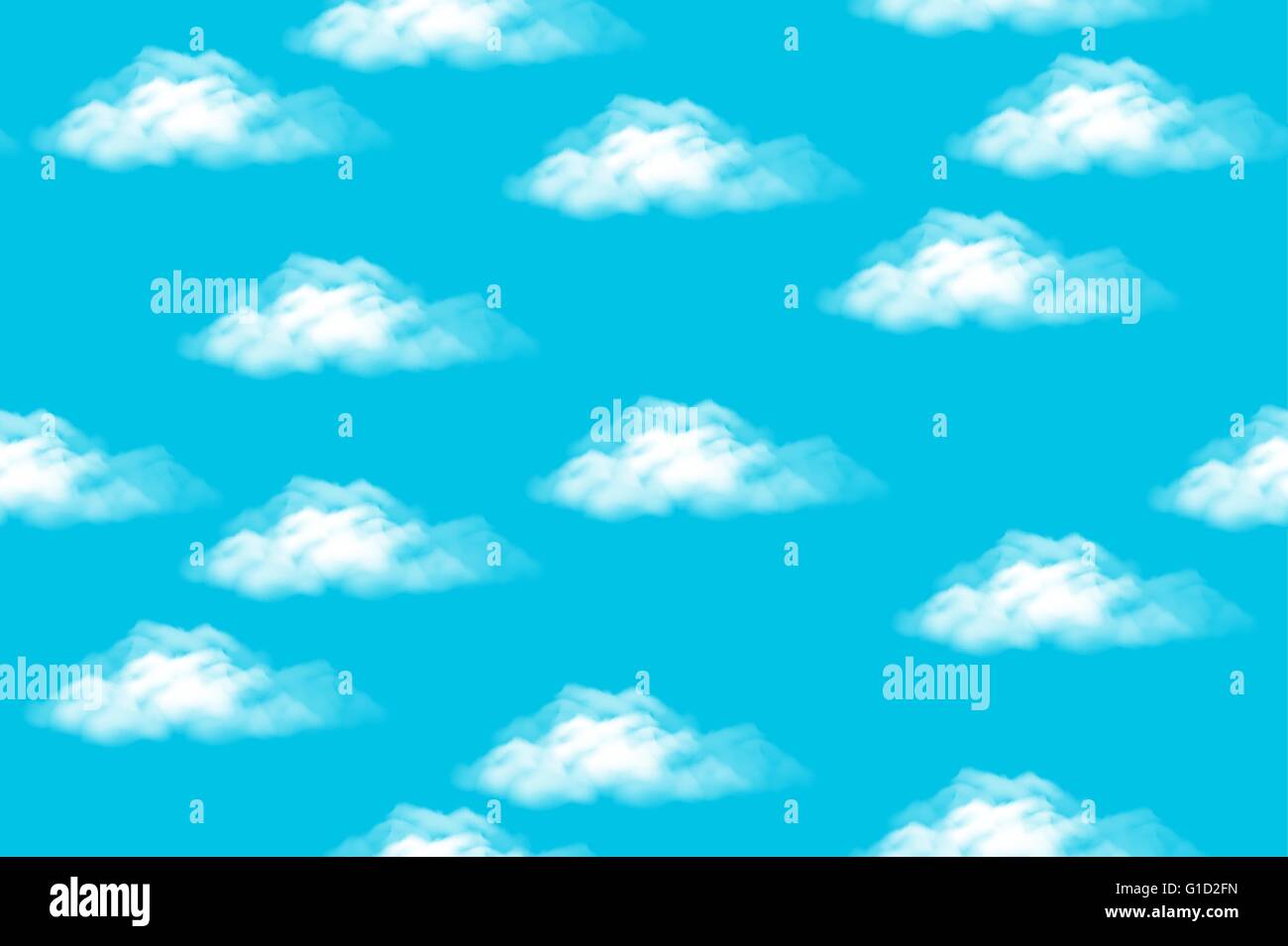 Sky with Clouds, Seamless Stock Vector Image & Art - Alamy