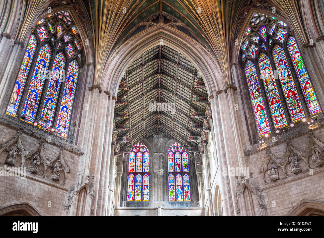 Ely Cathedral interior ceiling roof Stock Photo - Alamy