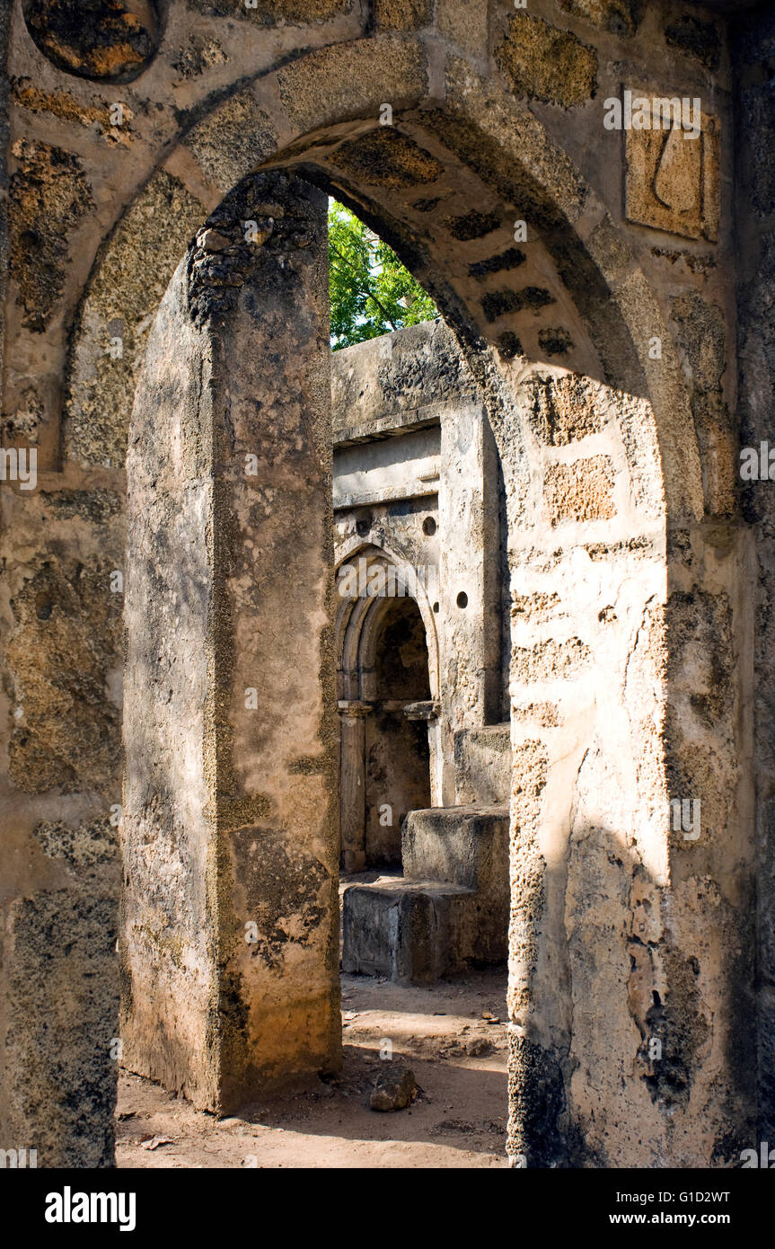 gedi ruins, Malindi Kenya Stock Photo - Alamy