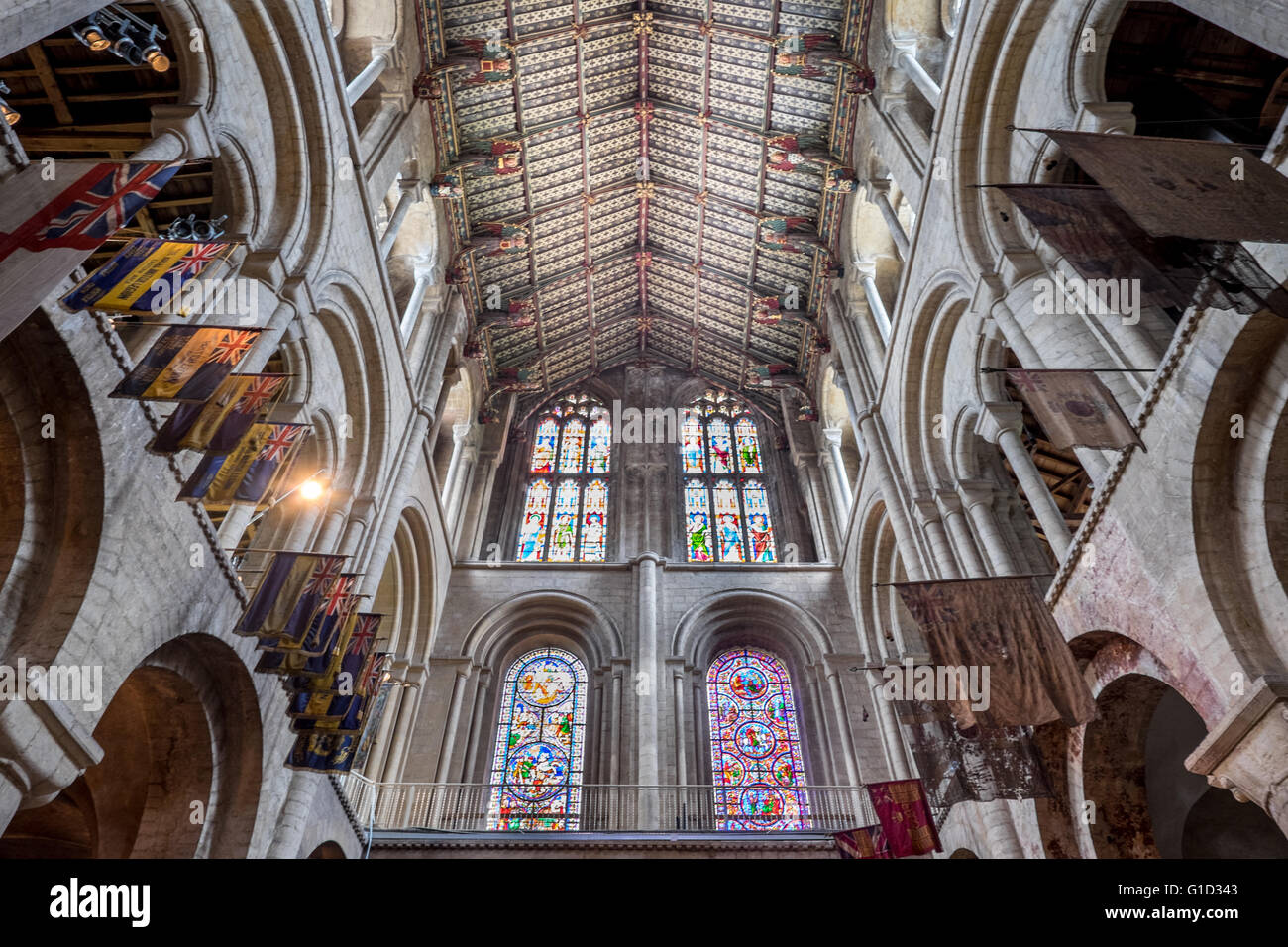 Ely Cathedral interior roof Stock Photo - Alamy